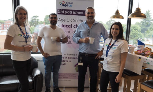 Energy One brews up to celebrate support for Age UK Solihull - Energy One